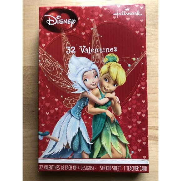 Hallmark | Party Supplies | Valentines Day Cards 32 Disney Tinker Bell ...